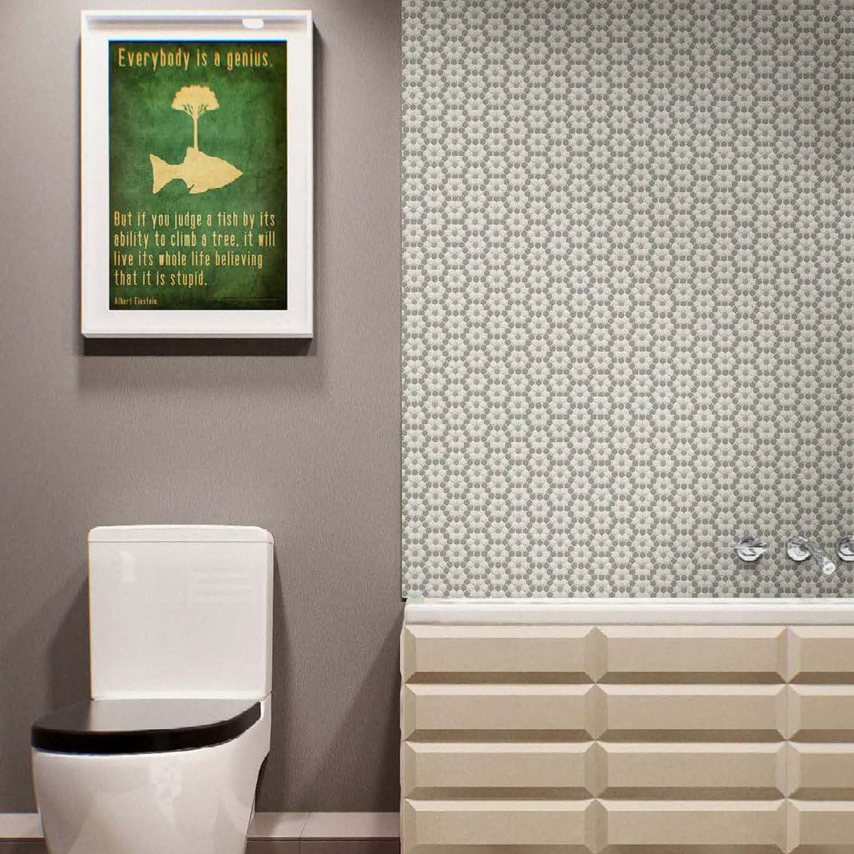 Mosaïque d'intérieur - HEXAGON SERIES - Tessere Srl - de salle de bain ...