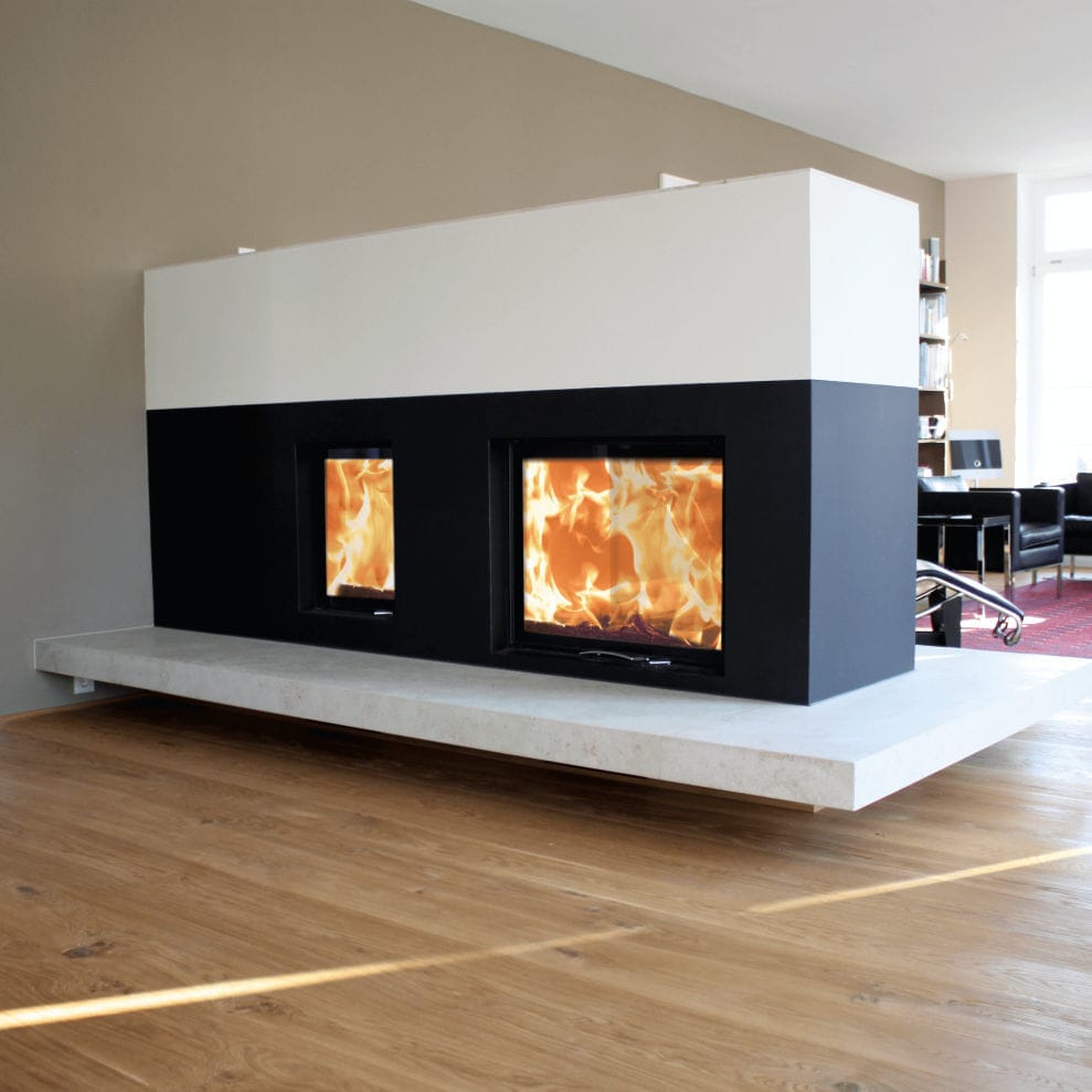 Insert de cheminée à bois - 45X57 K 2.0 - AUSTROFLAMM - en acier ...