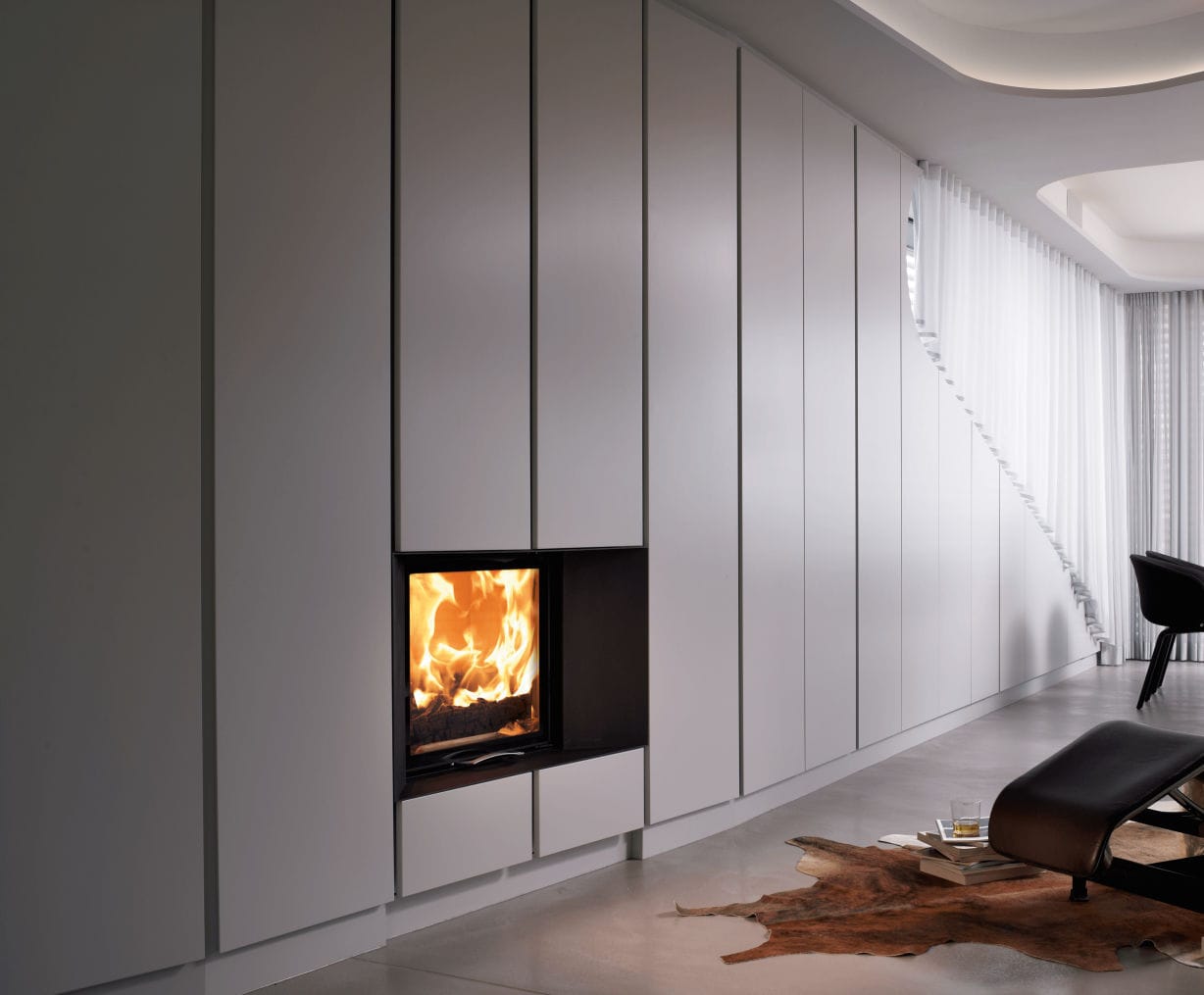 Insert de cheminée à bois - 65x57 S 2.0 - AUSTROFLAMM - contemporain