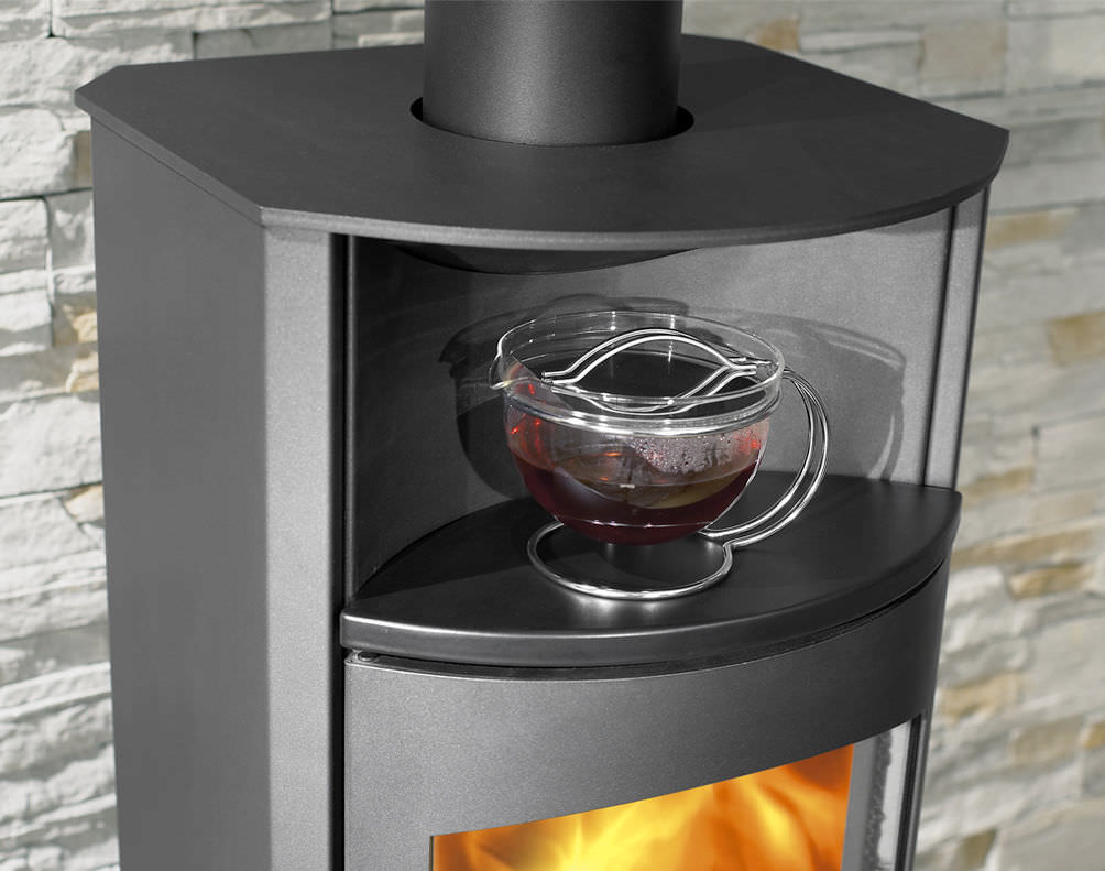 Poêle à bois / en acier / en céramique / en pierre ollaire - FLOK 2.0 ...