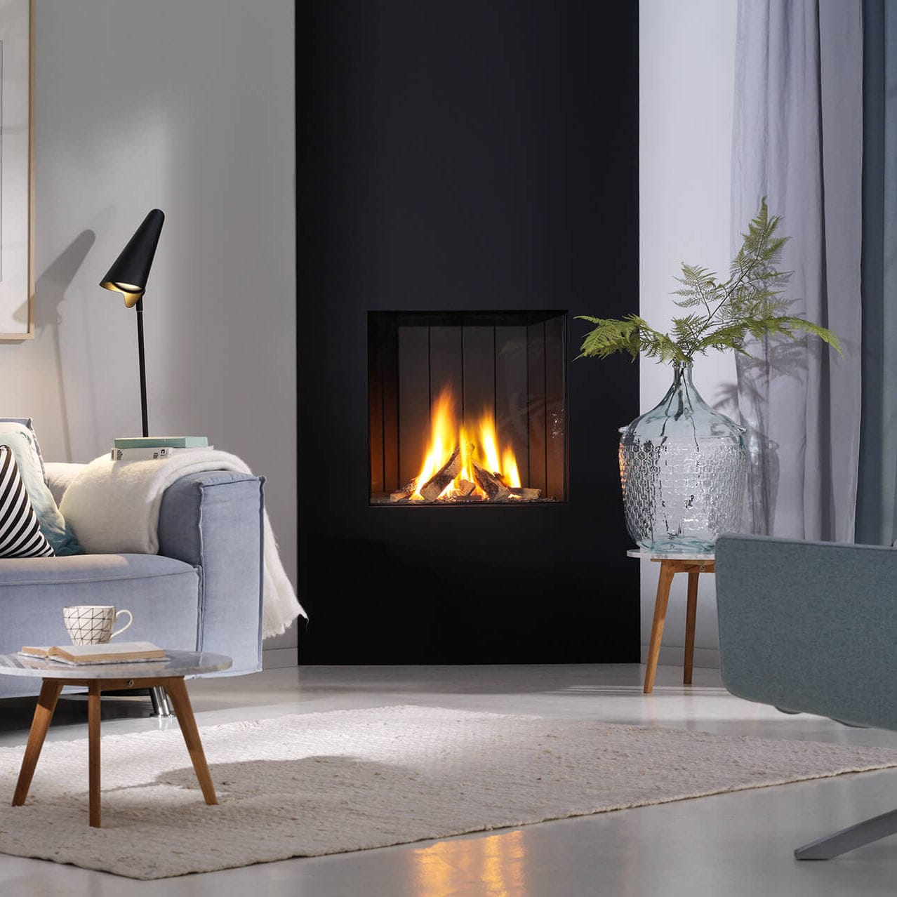 Cheminée à gaz - 63H - thermoCet International BV - adossée ...