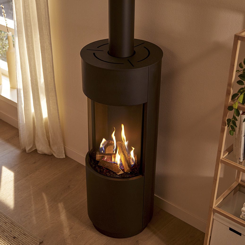 Cheminée sur pied - Trimline Opal - thermoCet International BV - à gaz ...