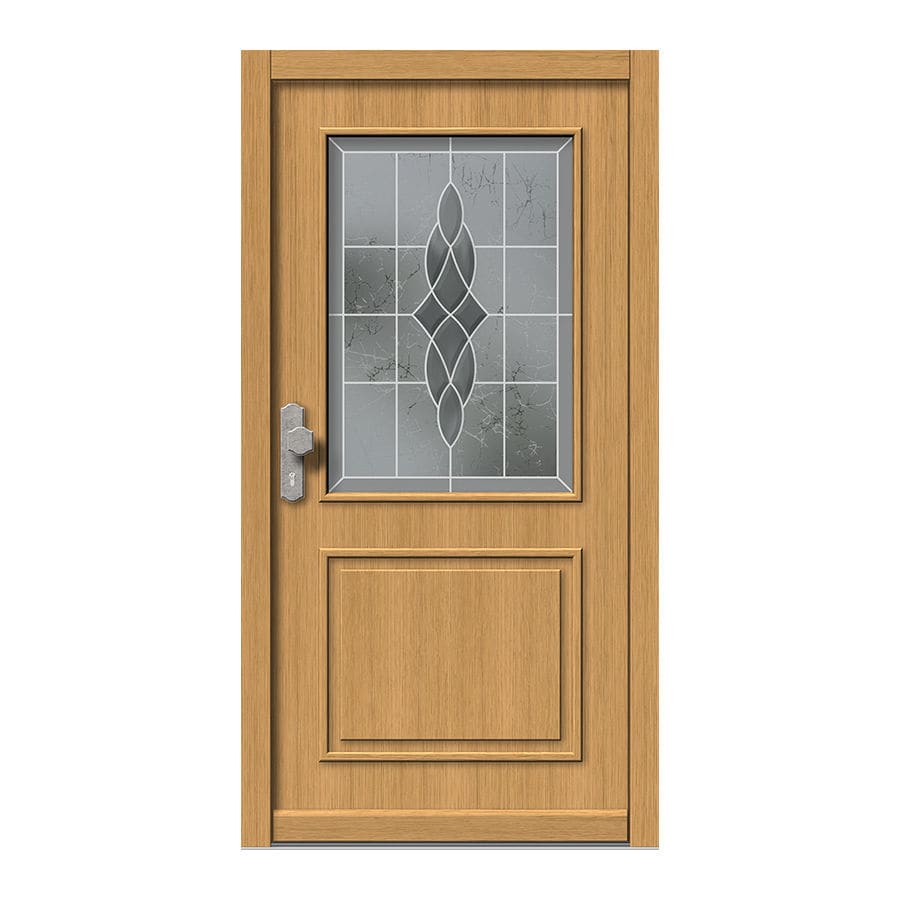 Porte d'entrée - H513 - DOORS, d.o.o. - en bois / battante / classique