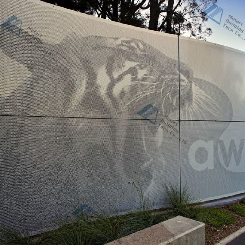 Tôle métallique perforée - Pic Perf - Metart Building Tech Co.,Ltd - décorative / cintrée / laminée