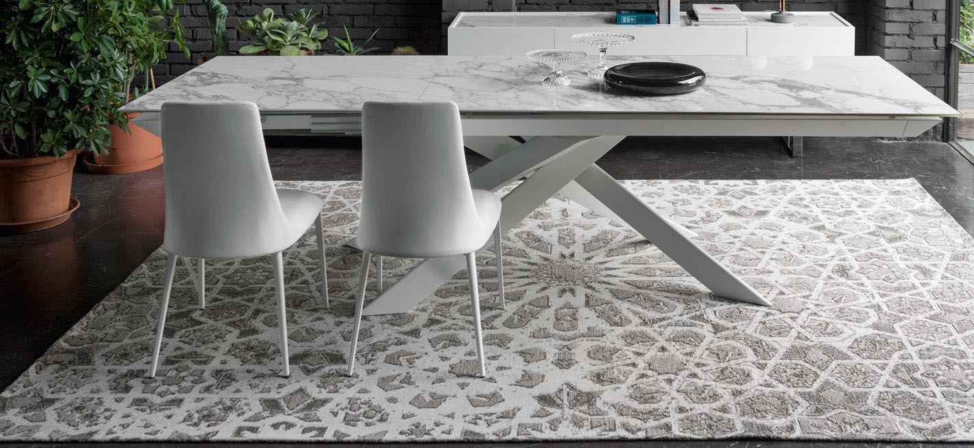 Tapis contemporain - ARABIA - calligaris - à motif géométrique ...