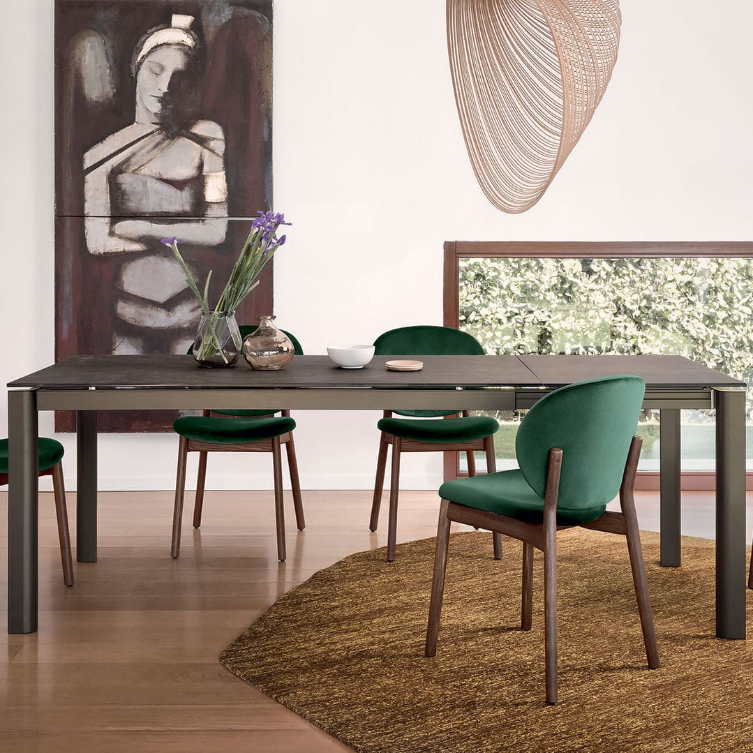 Table contemporaine - stream - calligaris - en verre / en céramique ...