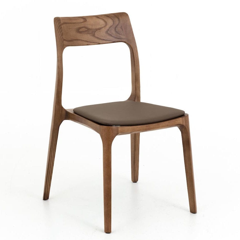 Chaise contemporaine - AMINA - FLAMANT - d'intérieur / en cuir / avec ...