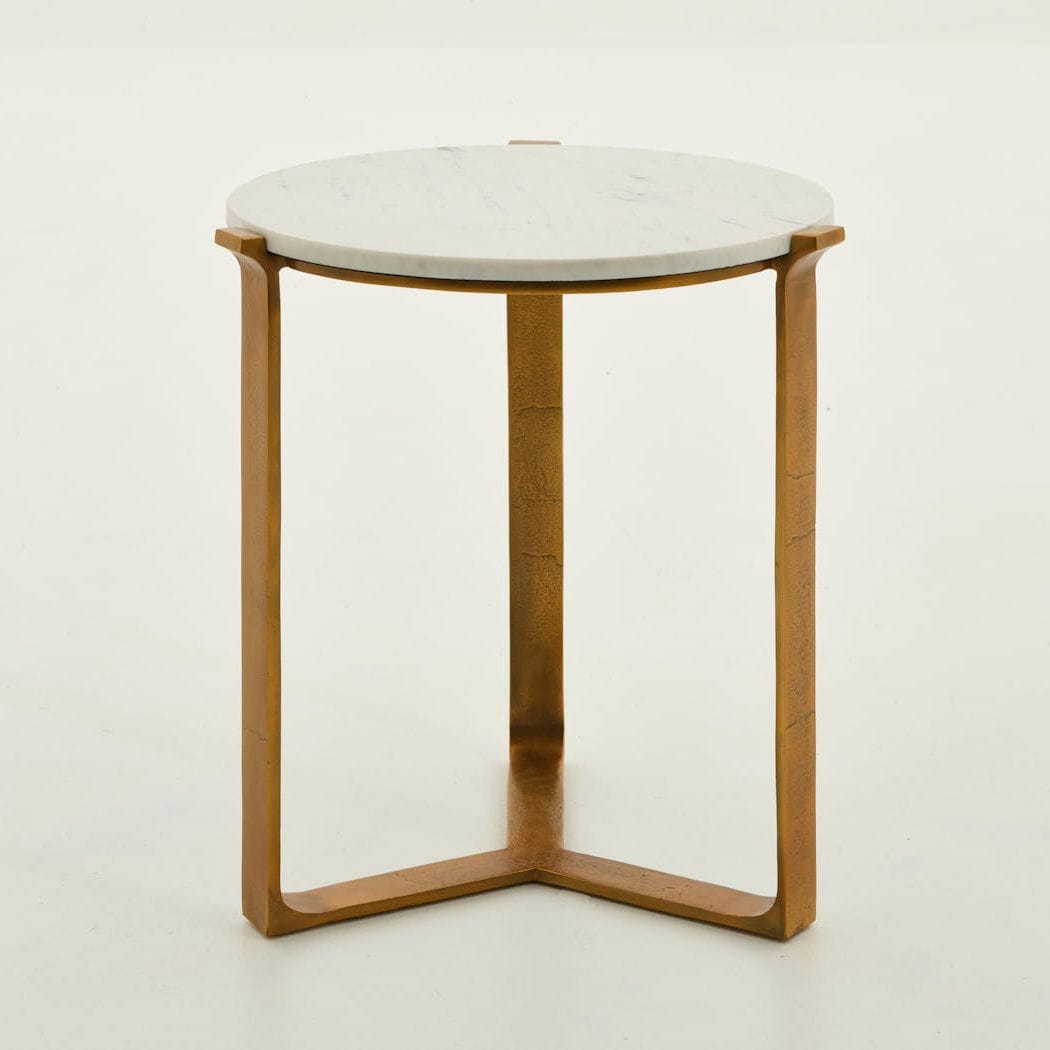 Table d'appoint contemporaine - ZOE - FLAMANT - en marbre / avec ...