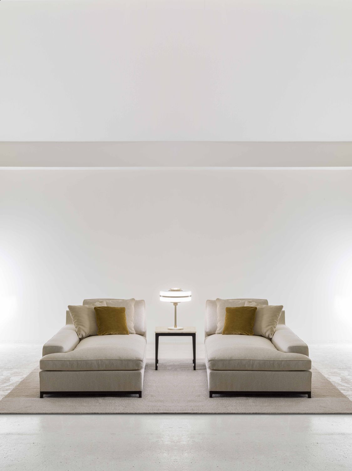 Méridienne classique / en tissu / modulable - HUGO HUG 41U - GALIMBERTI ...