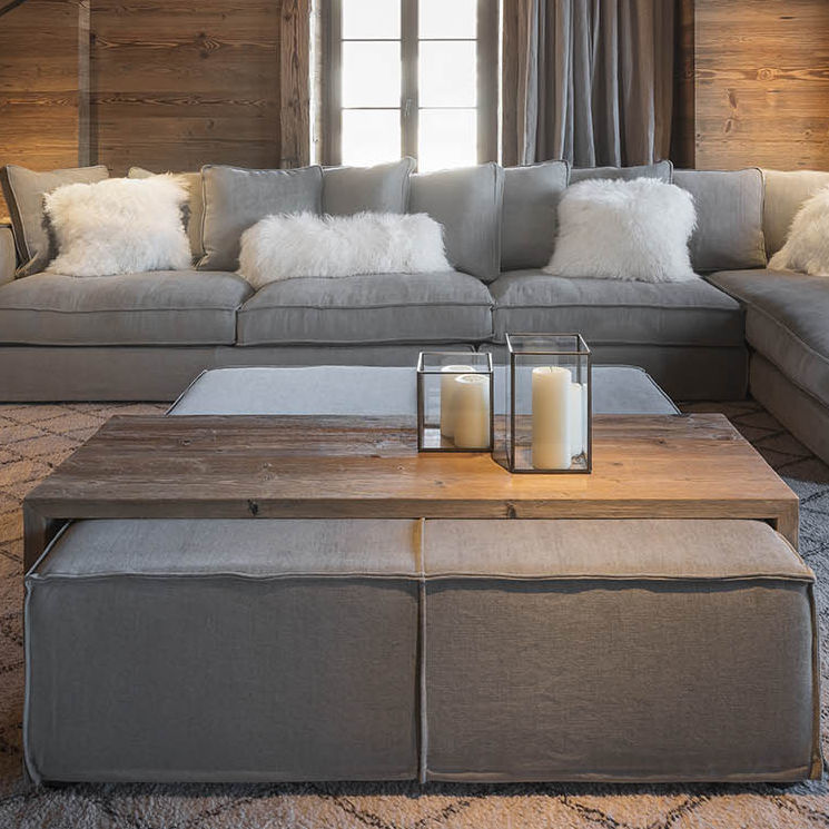 Table basse design - BRIDGE - VILLEVENETE BY GATTI - en chêne / avec piètement en bois ...