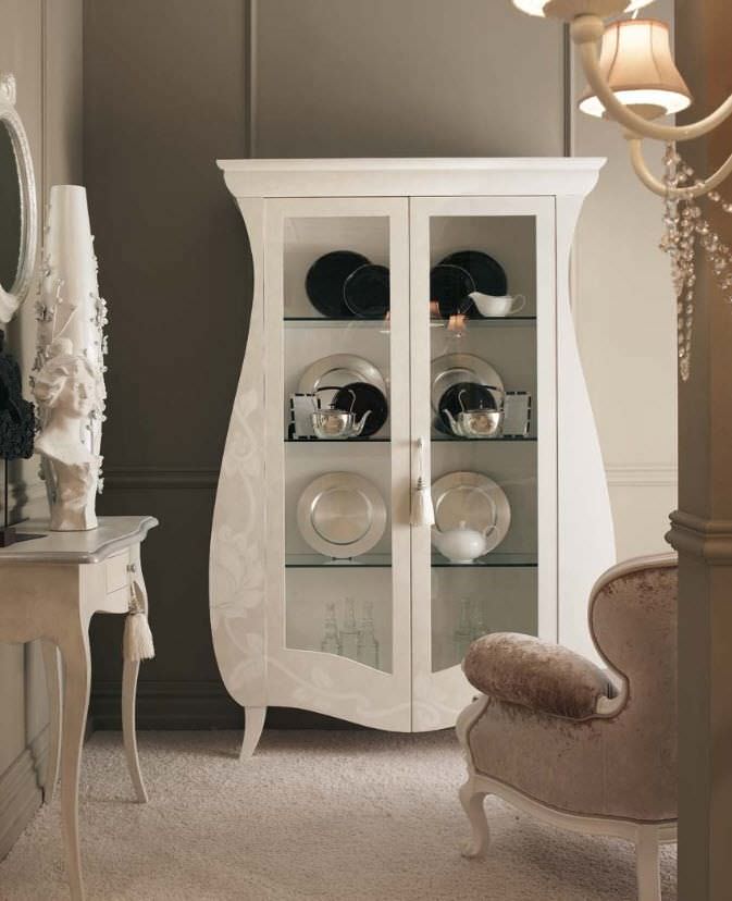 Vitrine design nouveau baroque - GLAMOUR - GIUSTI PORTOS - en bois