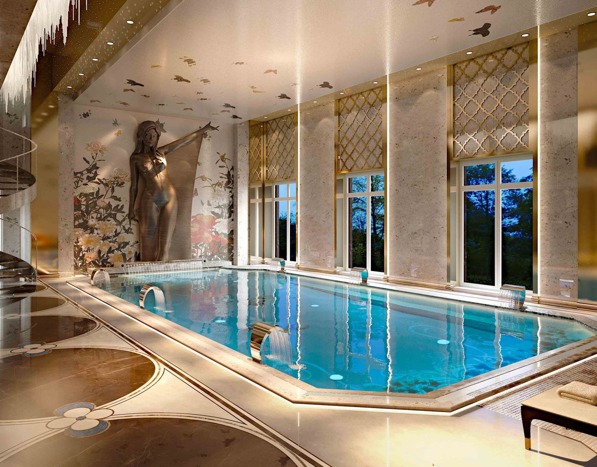 Piscine-spa rectangulaire - SPA & Wellness - Santo Passaia Furniture ...