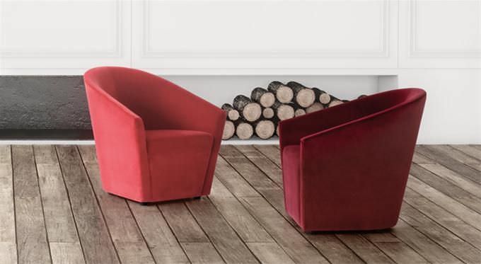 Fauteuil contemporain - OPALINA - GRASSOLER - en tissu / pour établissement public