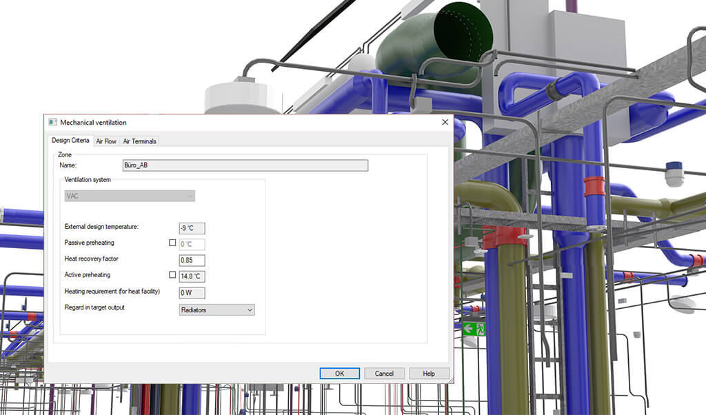 Logiciel de conception - DDSCAD VENTILATION - Graphisoft - CAO / de calcul / pour système de ...