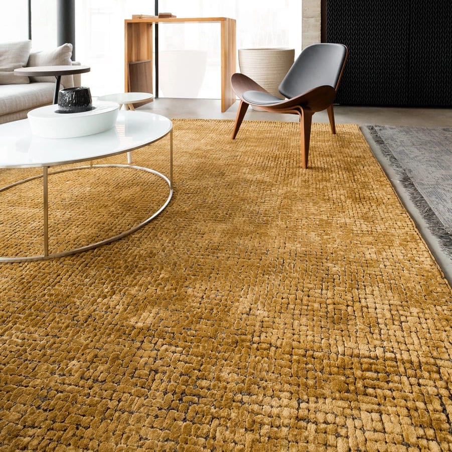 Tapis contemporain - Vlas - casalis - uni / à rayures / en laine