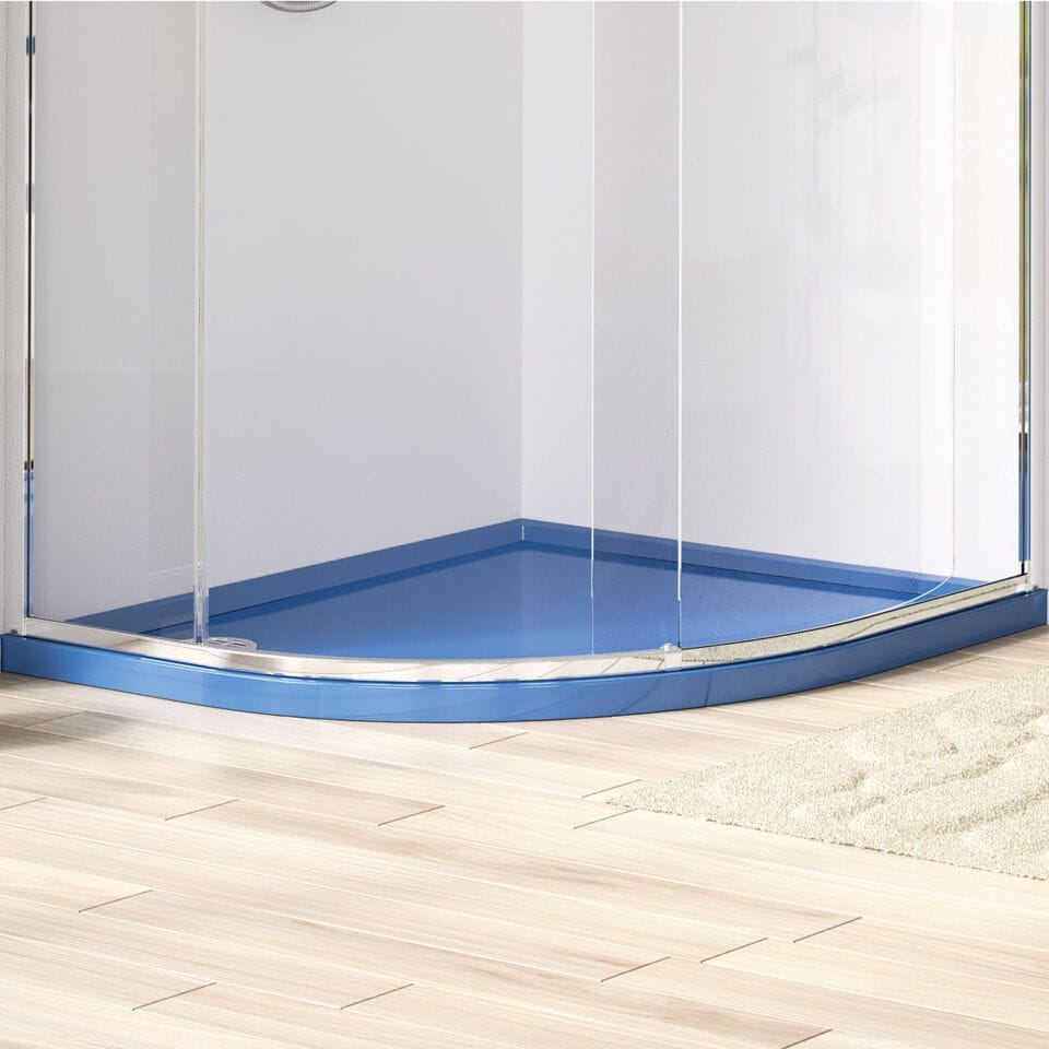 Bac à douche d'angle - ULC - matki showering - courbé / surélevé / en ...