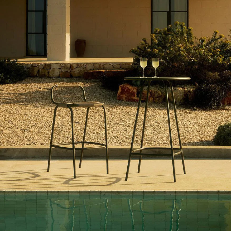 Tabouret de bar contemporain - Coco - Unopiù - en corde / avec ...