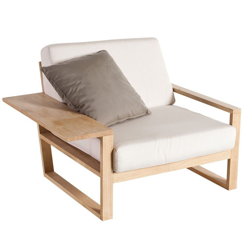 Fauteuil contemporain - LINEAL - POINT - en tissu acrylique / en teck ...
