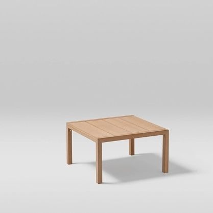 Table contemporaine - KUBIK - POINT - en bois / avec piètement en bois / carrée
