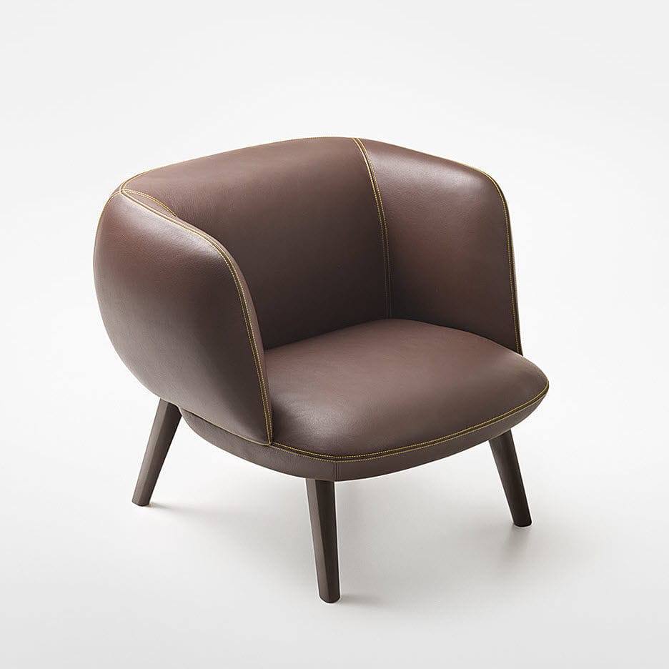 Fauteuil contemporain - BETTY - MAXDESIGN - en simili cuir / en cuir / en tissu