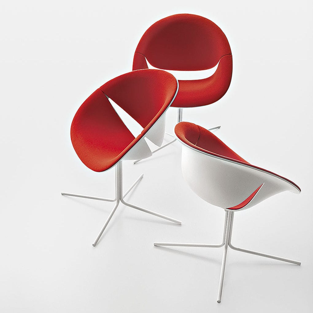 Chaise contemporaine - SO HAPPY - MAXDESIGN - d'intérieur / en tissu / en cuir