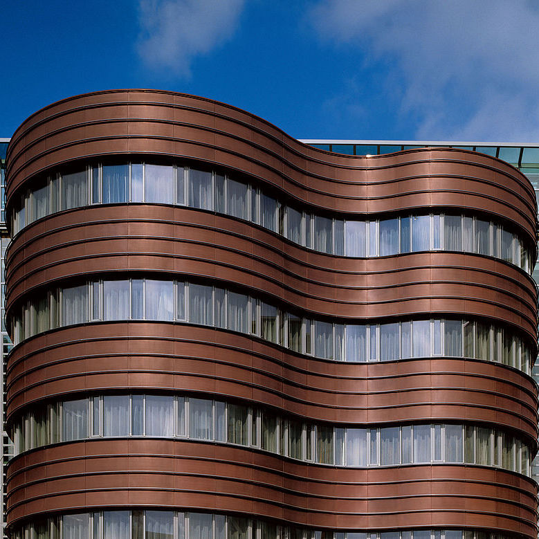 Bardage en panneaux - TECU® OXID - KME - en cuivre / mat / patiné