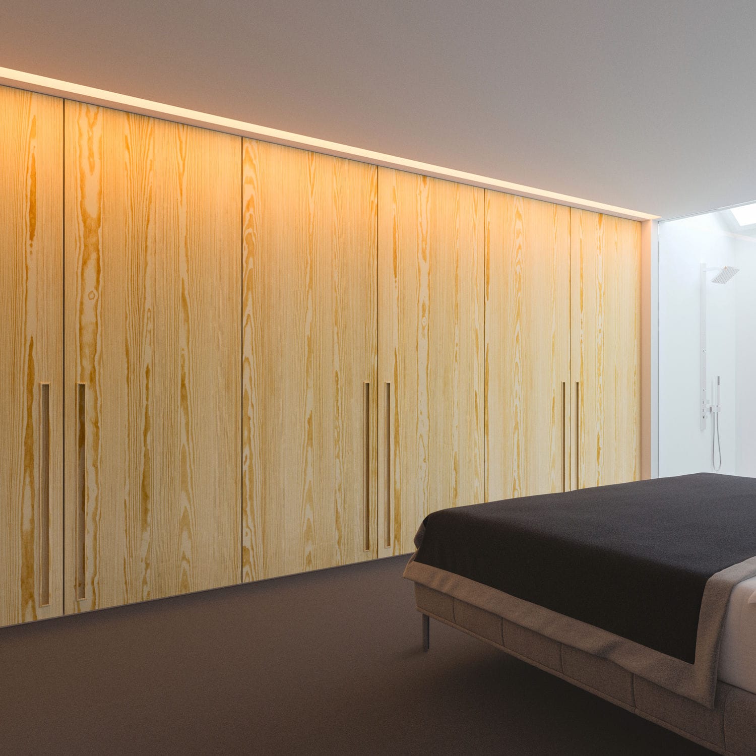 Panneau contreplaqué de construction - HONEY PINE - Decospan - MDF ...