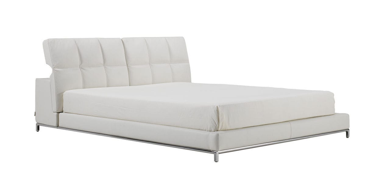 Lit double / contemporain / tapissé / avec tête de lit inclinable ...