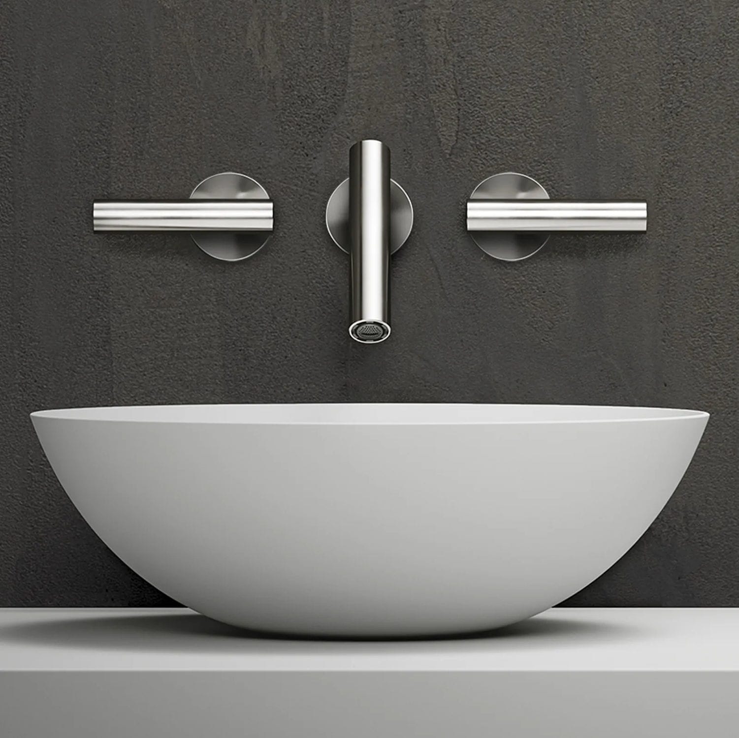 Mitigeur de vasque - CILINDRO - FALPER - mural / en acier inoxydable ...