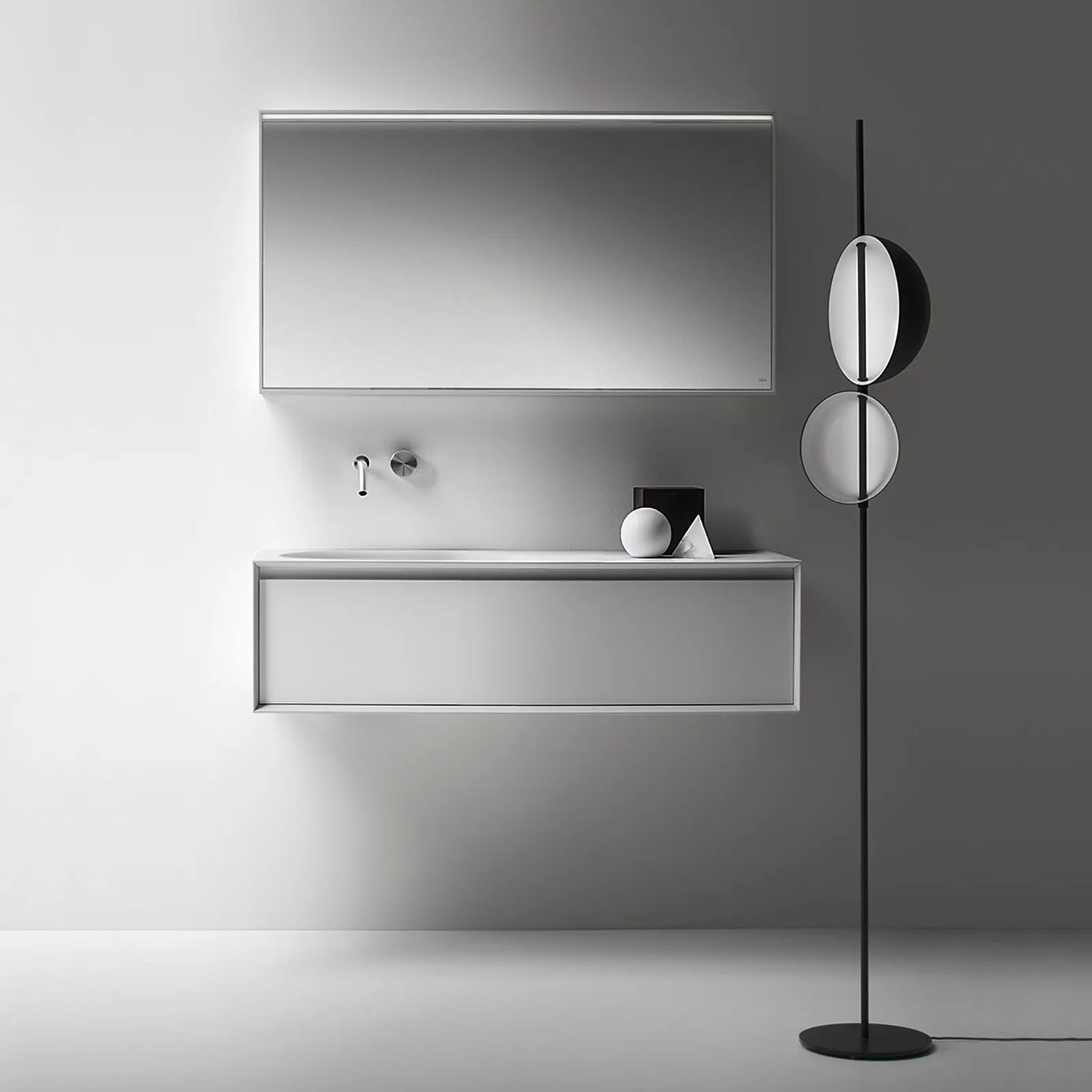 Meuble vasque double - SHAPE EVO - FALPER - suspendu / en CristalPlant ...