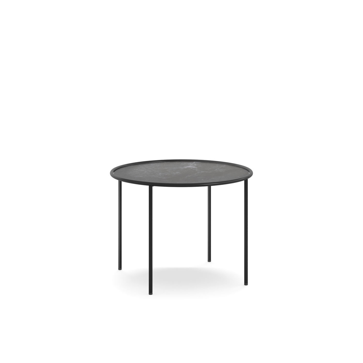 Table basse contemporaine - Ring 60 - arrmet - en acier peint / avec piètement en acier peint ...