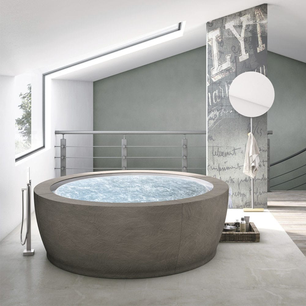 Baignoire ronde - BOLLA INFINITY - HAFRO srl - à poser / pour habitat ...