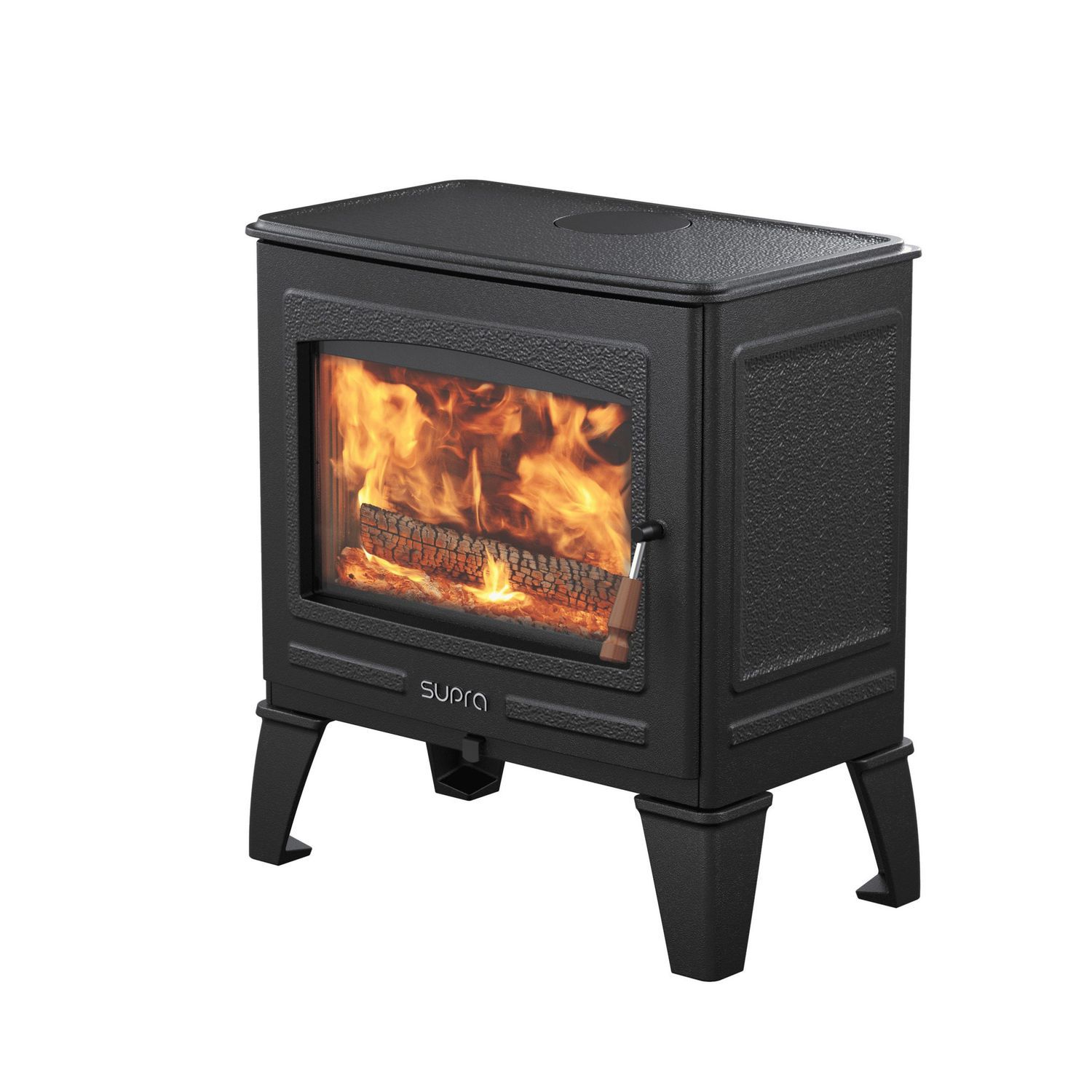 Poêle à bois - CHARLES - SUPRA FRANCE - 5 kW - 10 kW / sur pieds ...