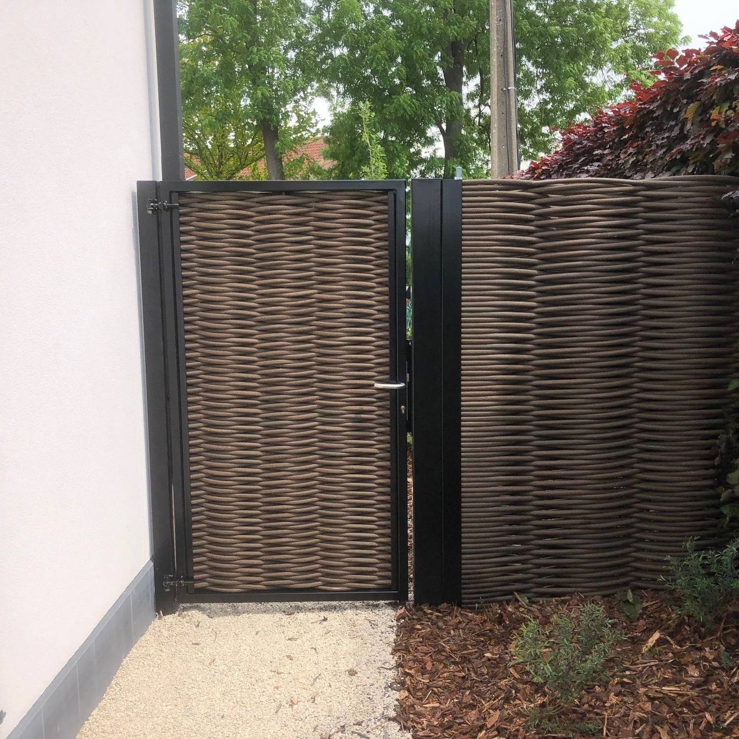 Portillon en acier galvanisé - WOODSCAPE - FOREST AVENUE - en fibres ...