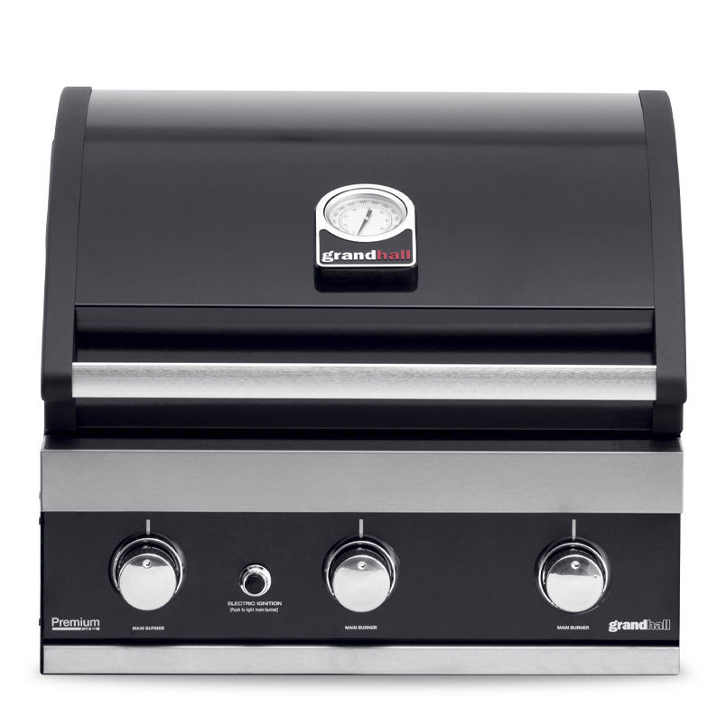 Barbecue à gaz - Premium G3 - GRAND HALL - fixe / en fonte / en acier ...