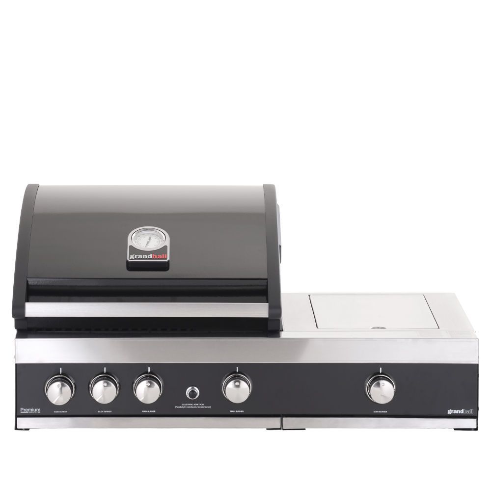 Barbecue à gaz - Premium Plus G3 - GRAND HALL - fixe / en inox / en fonte