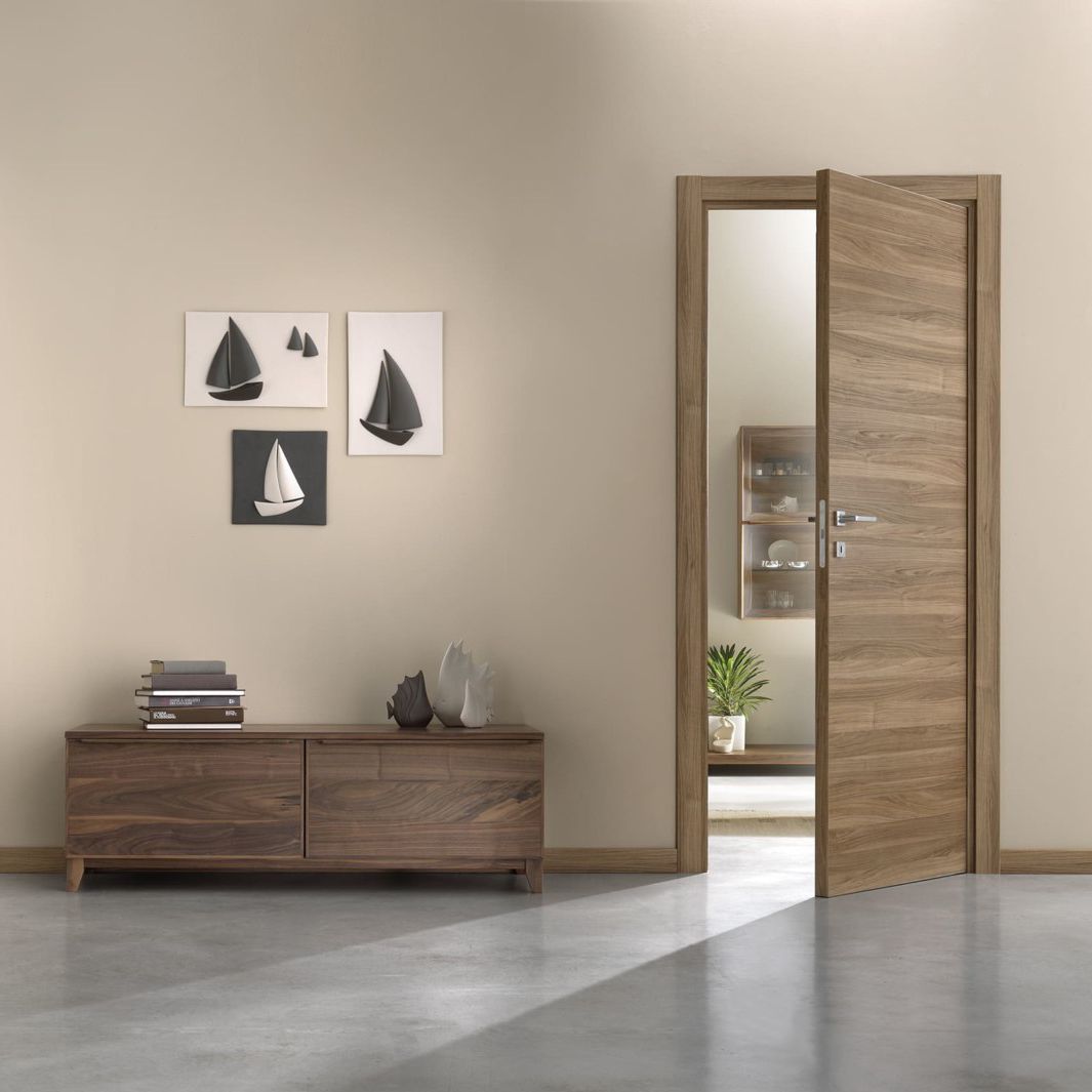 Porte d'intérieur - WALNUT ON FEEL - BARAUSSE - en placage de bois ...