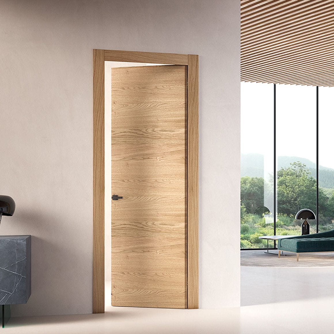 Porte d'intérieur - NODATO ON - BARAUSSE - en bois / battante ...