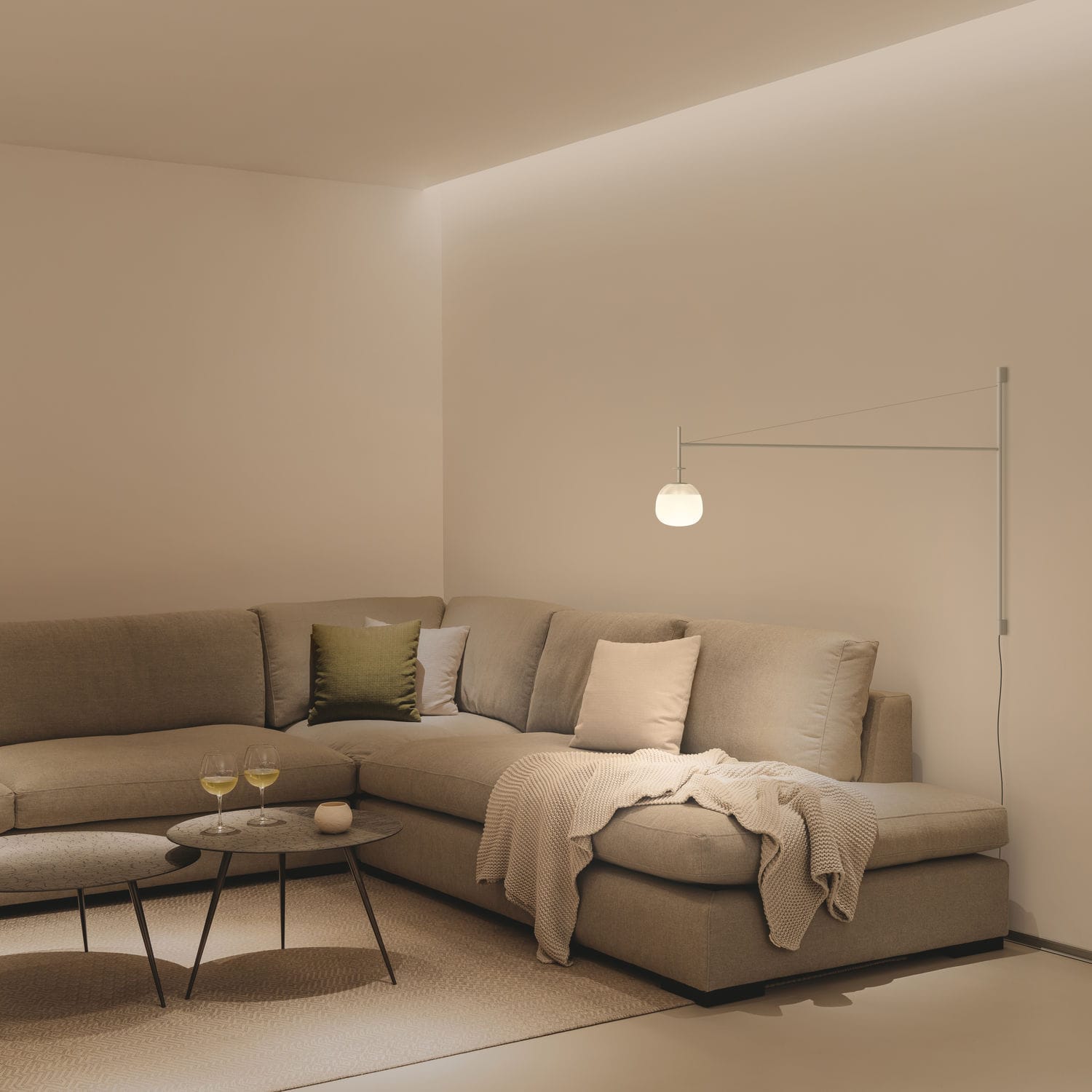 Applique murale en verre soufflé - Tempo - VIBIA LIGHTING - contemporaine / d'intérieur / en ...