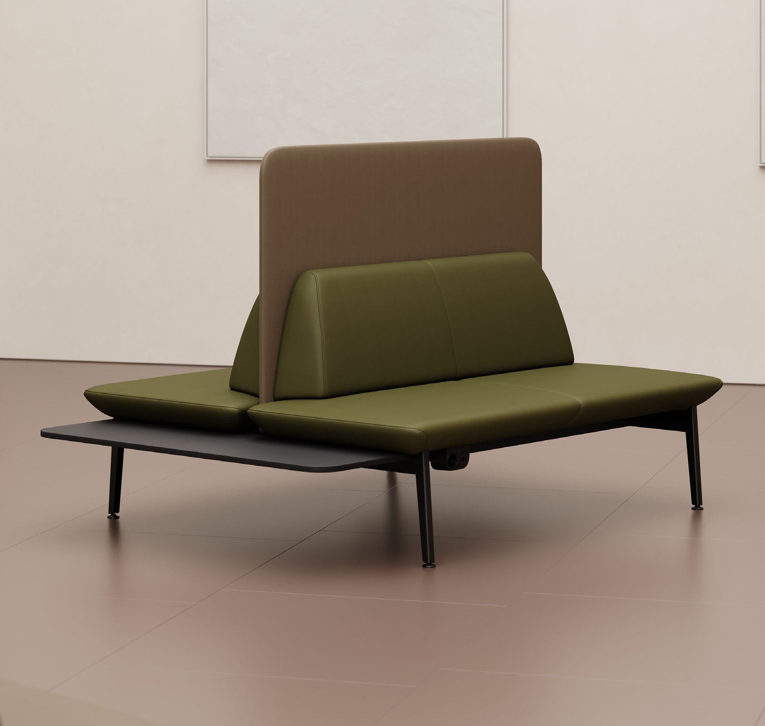 Banquette modulable - Genaya - Kusch & Co - contemporaine / en tissu / avec piètement en métal