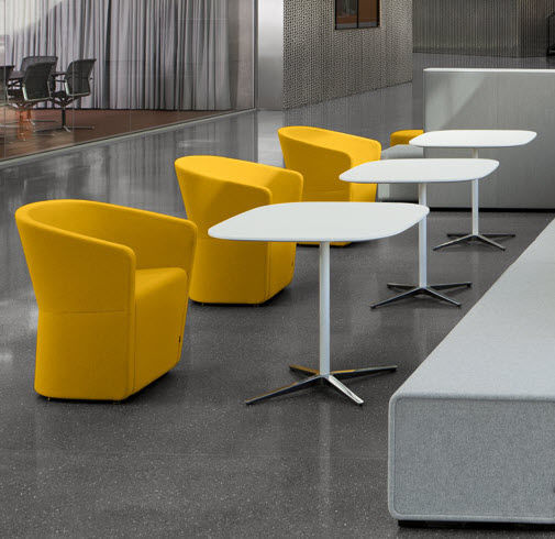 Fauteuil visiteur contemporain - CLUB - Bene GmbH - en cuir / en tissu ...