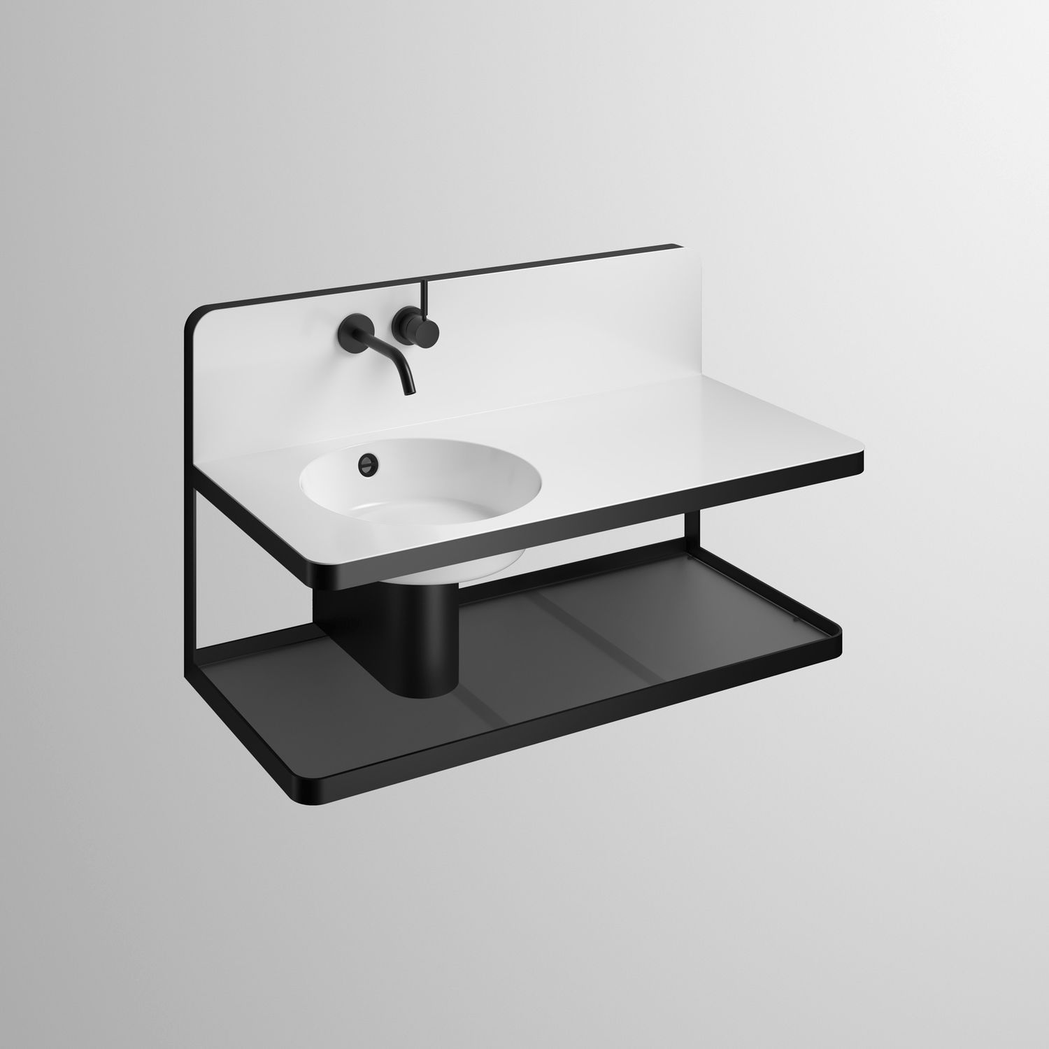 Plan vasque en métal - S19-SERIES - Alape - en verre