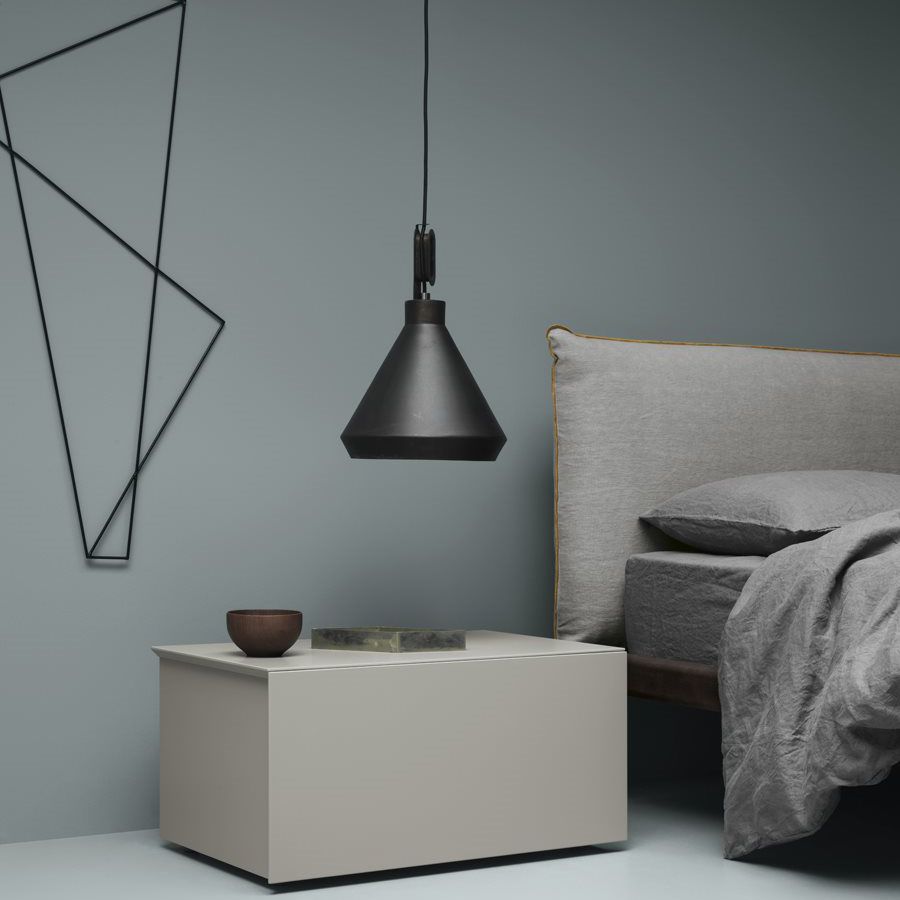 Table de chevet contemporaine - SIMPLE - md house - en bois laqué ...