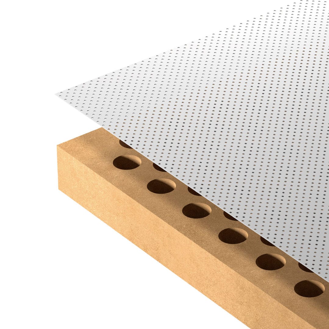 Panneau acoustique pour plafond - NANOFOR - Fantoni - pour mur / en MDF ...