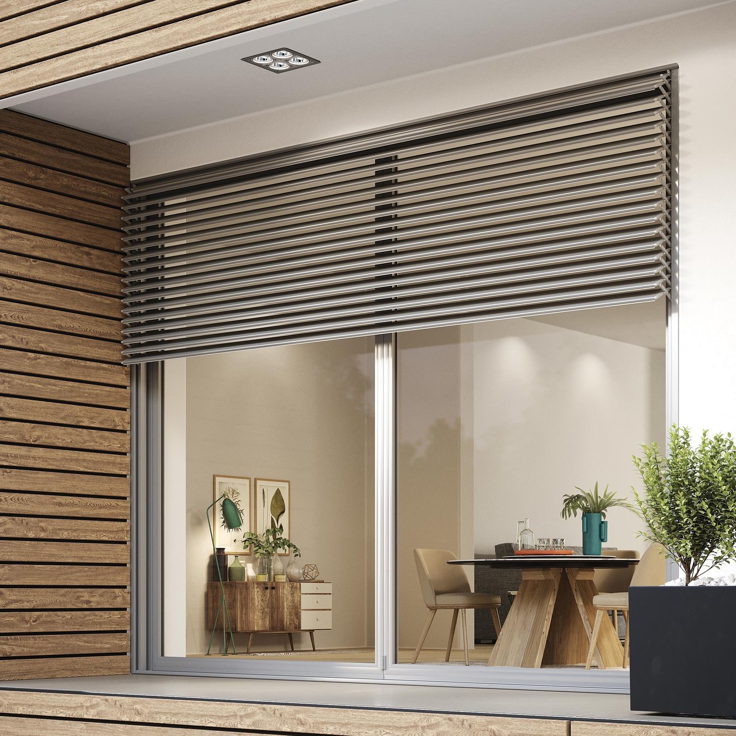 Volet roulant - OSKURA VERTICALE - Sunroom S.p.A. - à lames / aluminium ...