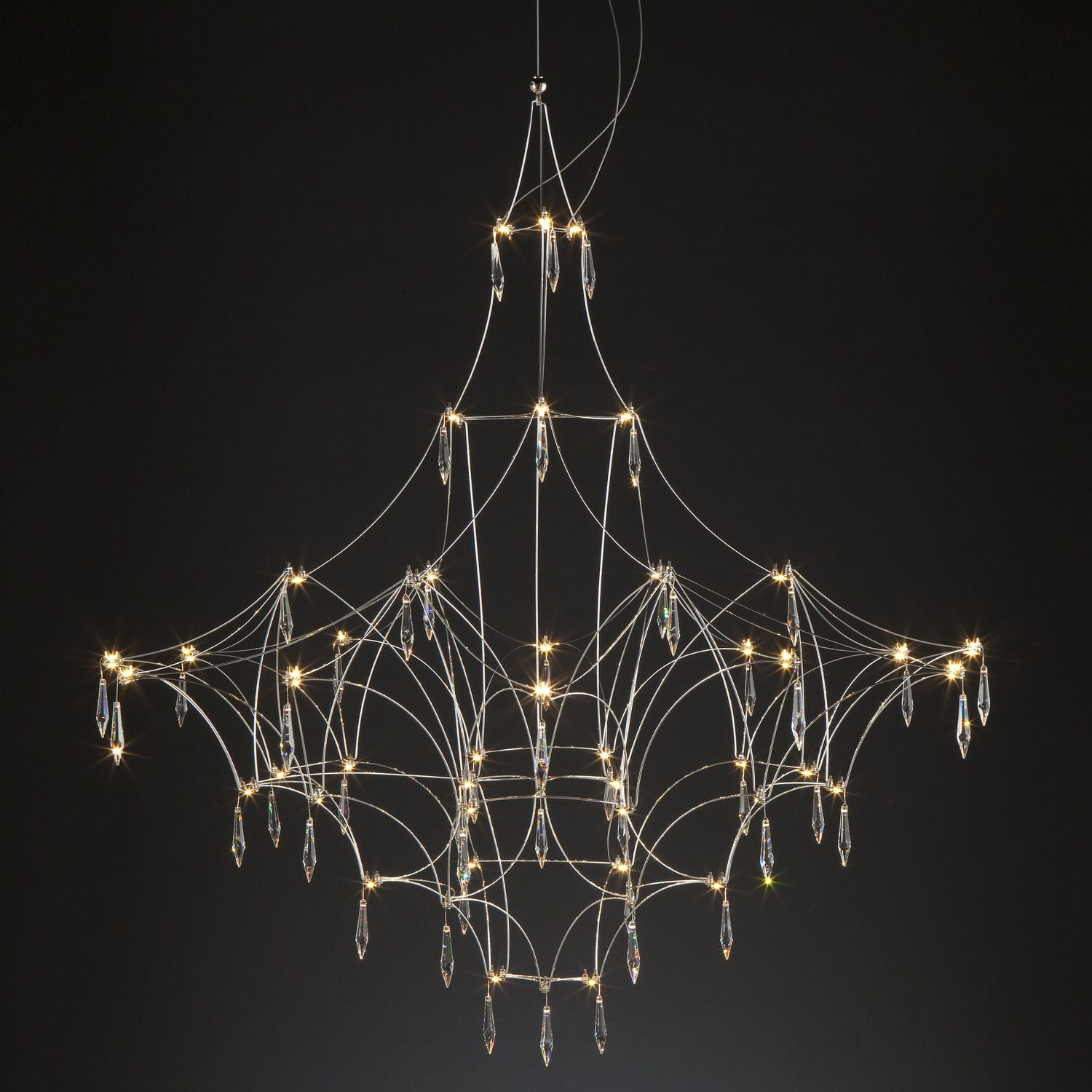 Lustre design original - MIRA - Quasar Holland - en cristal Swarovski ...