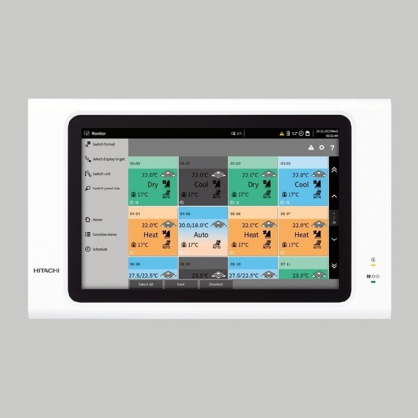 Tableau de commande pour climatisation - CENTRAL STATION EX - HITACHI - mural / à écran tactile ...