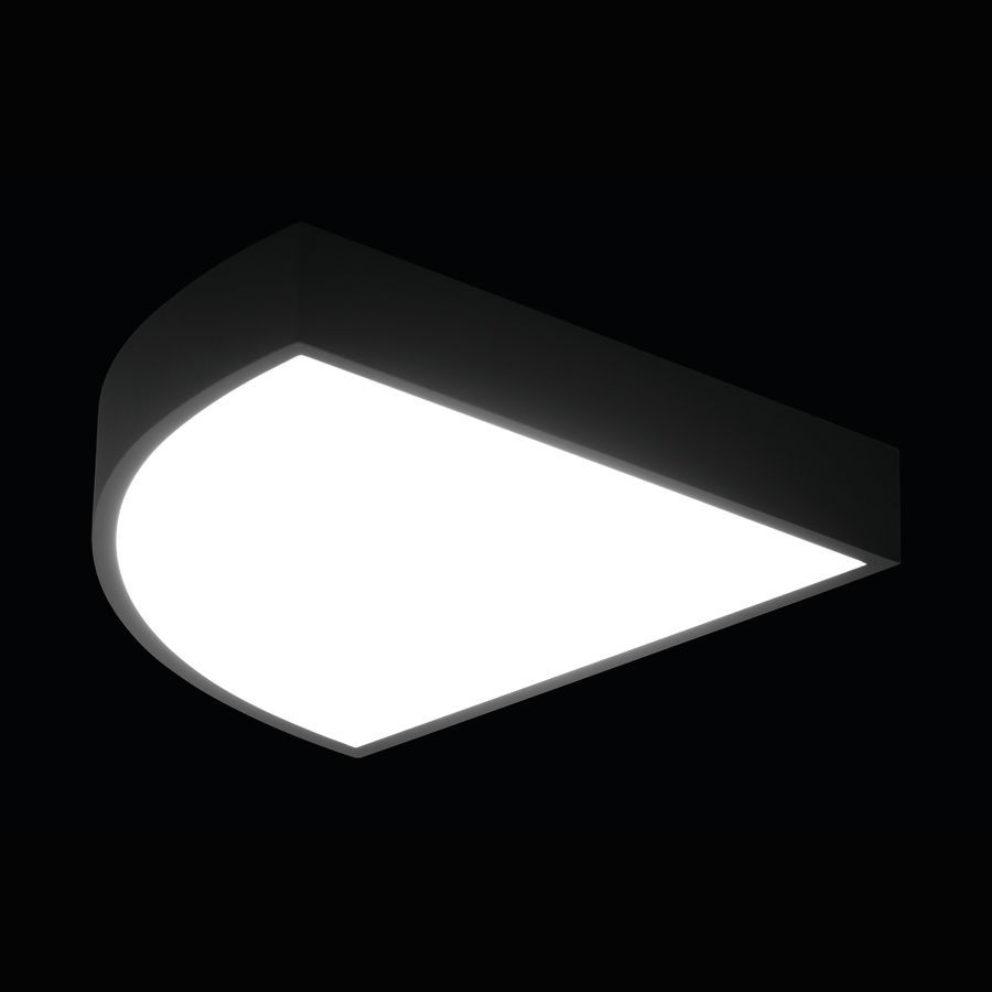 Luminaire apparent - QUARTER - PXF LIGHTING - à LED / courbe / triangulaire