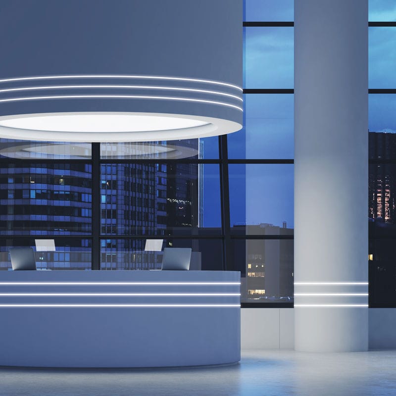 Profil éclairant encastrable - S-LINE CURVE - MBNLED - PROLED - à LED ...