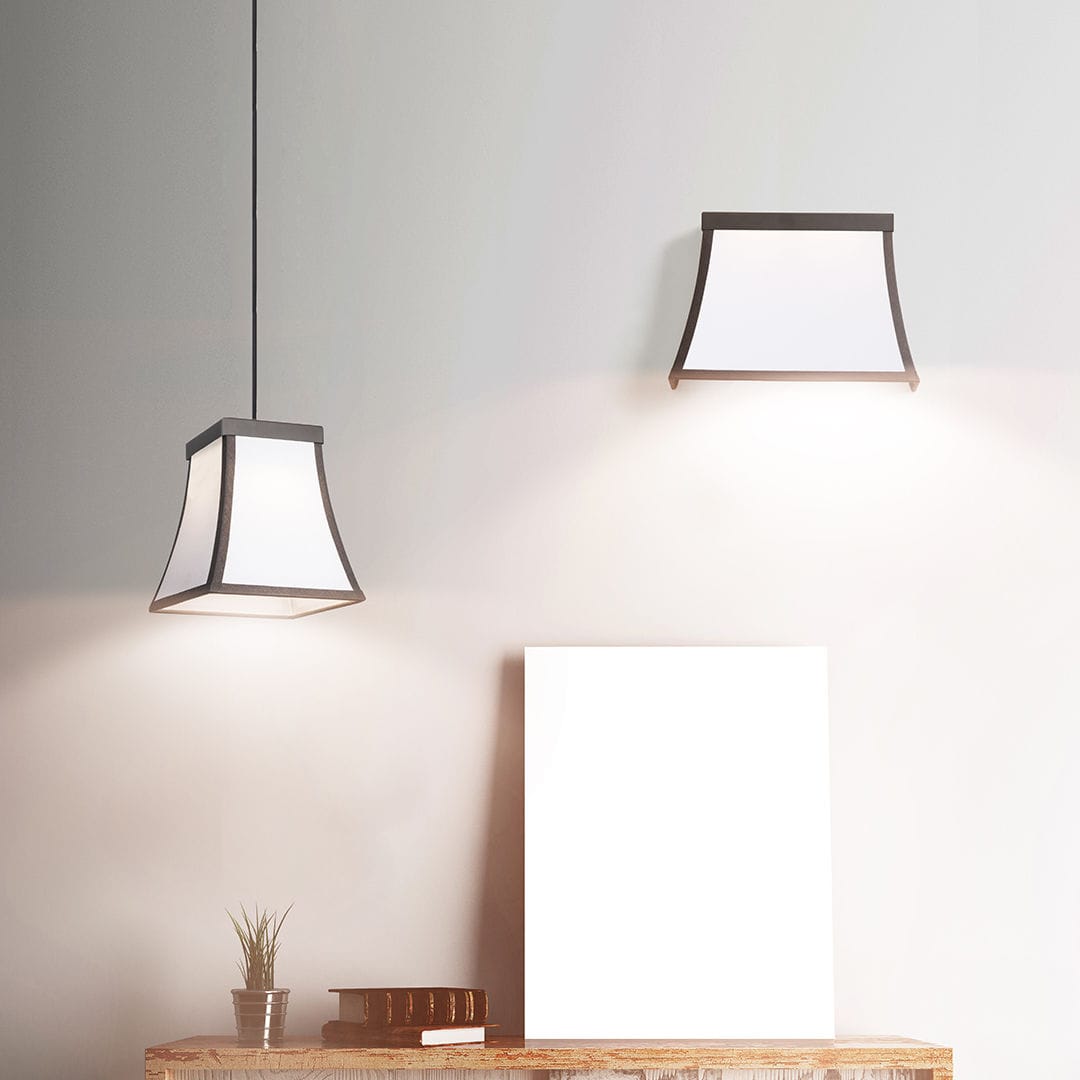 Suspension - FANCY - Leds-C4 - en acier / en tissu / contemporaine